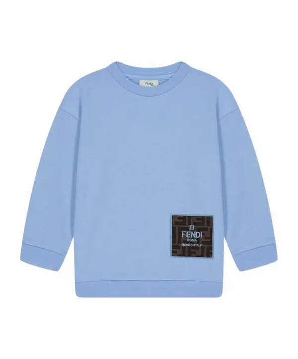 Fendi Round Neck Logo Sweatshirt