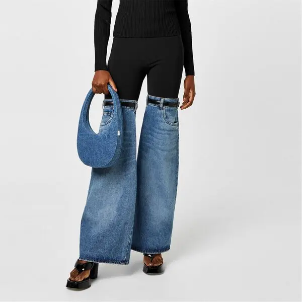Coperni Paneled Flared Trousers With Elastic Waist