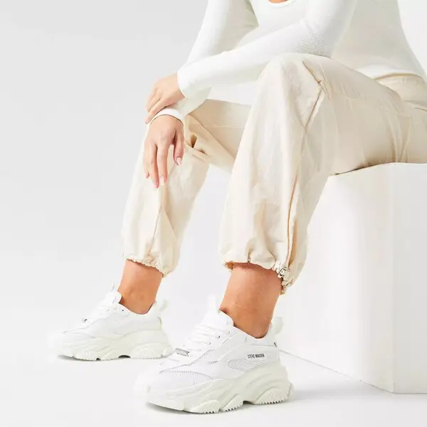 Steve Madden Possession Chunky Trainers - White