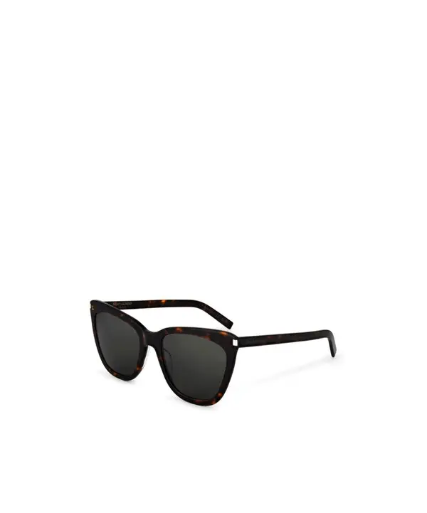 Saint Laurent Logo Detail Sunglasses - Black