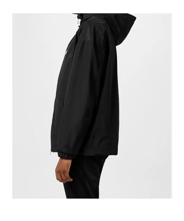Dolce & Gabbana Zip-up Hooded Windbreaker Jacket With Logo Plaque