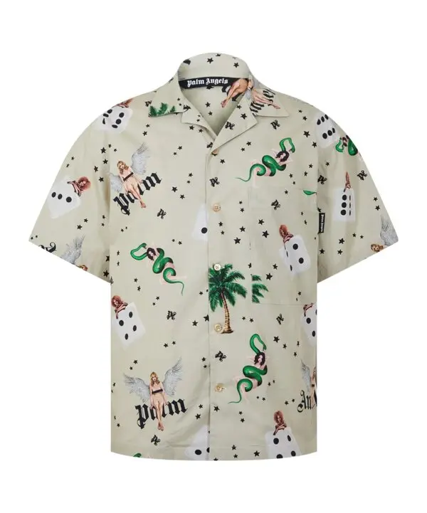 Palm Angels Pin Up Bowling Shirt