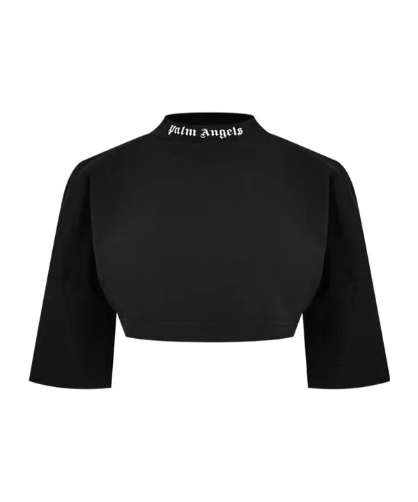 Palm Angels Logo Cropped T-shirt