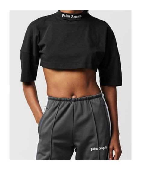 Palm Angels Logo Cropped T-shirt