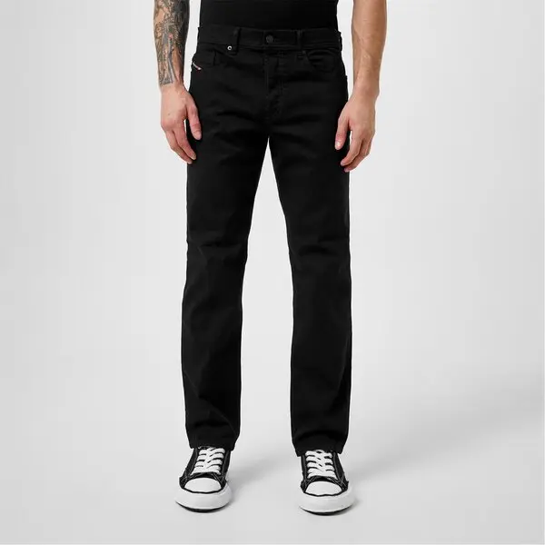 DIESEL® Tapered Jeans With Button And Zipper Closure