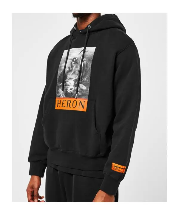 Heron Preston Long-sleeved Hooded Sweatshirt
