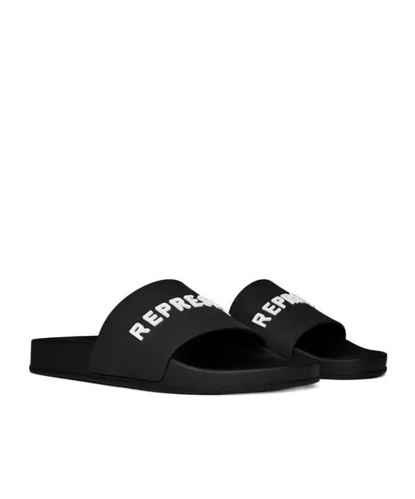 REPRESENT Text Logo Sliders