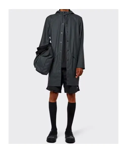 Rains Long-sleeved Hooded Raincoat