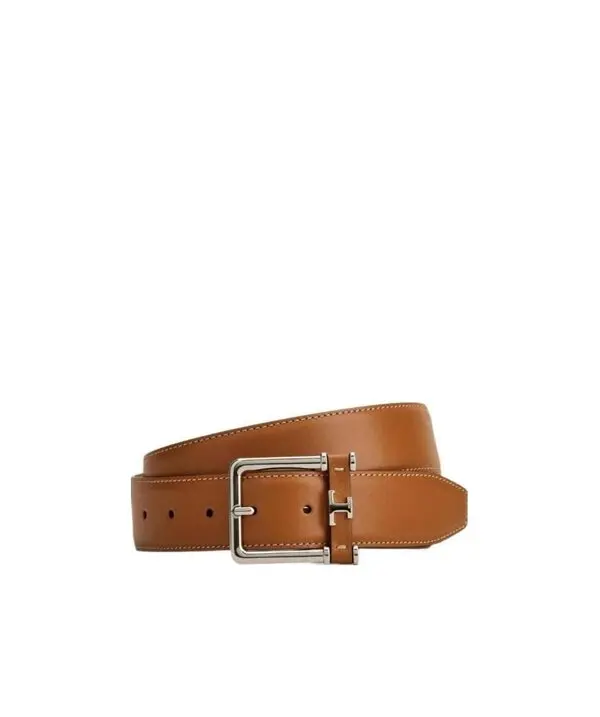 TOD'S Logo-plaque Buckle Belt