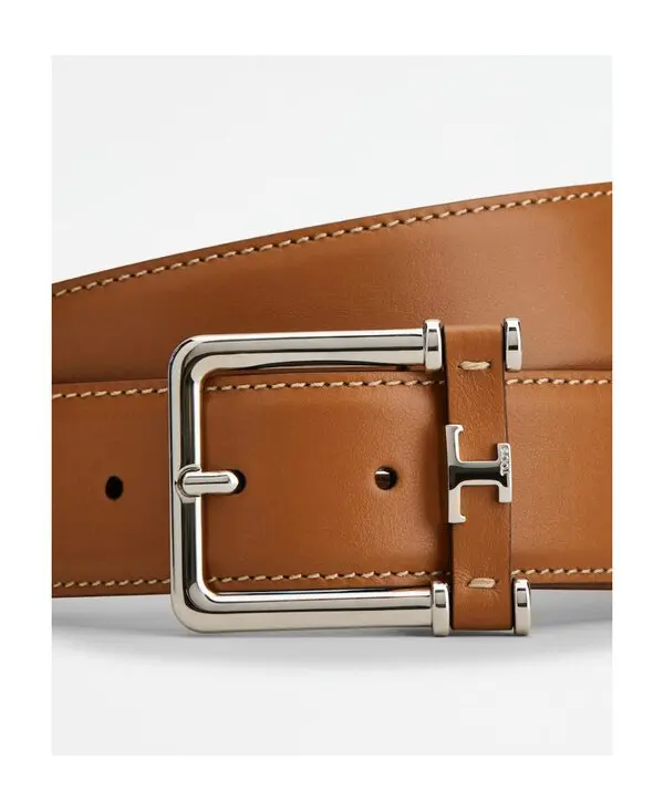 TOD'S Logo-plaque Buckle Belt