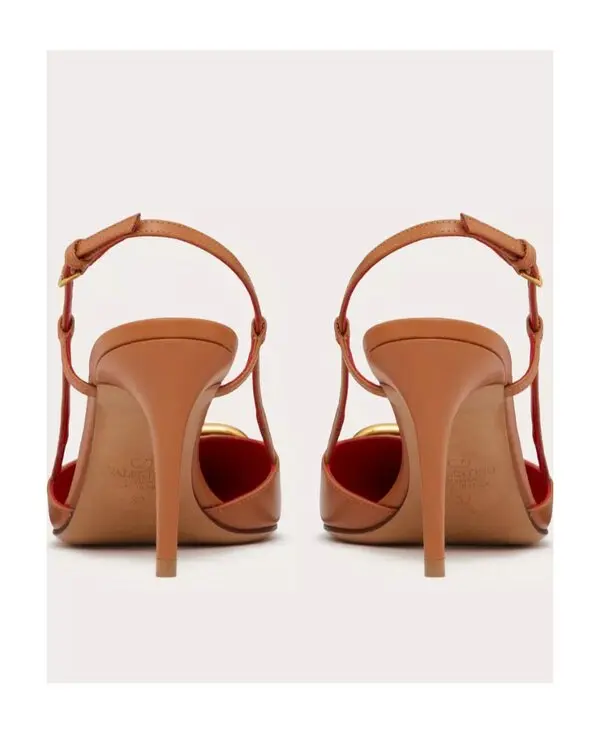 Valentino Garavani Vlogo Signature Pointed Toe Slingback Pumps