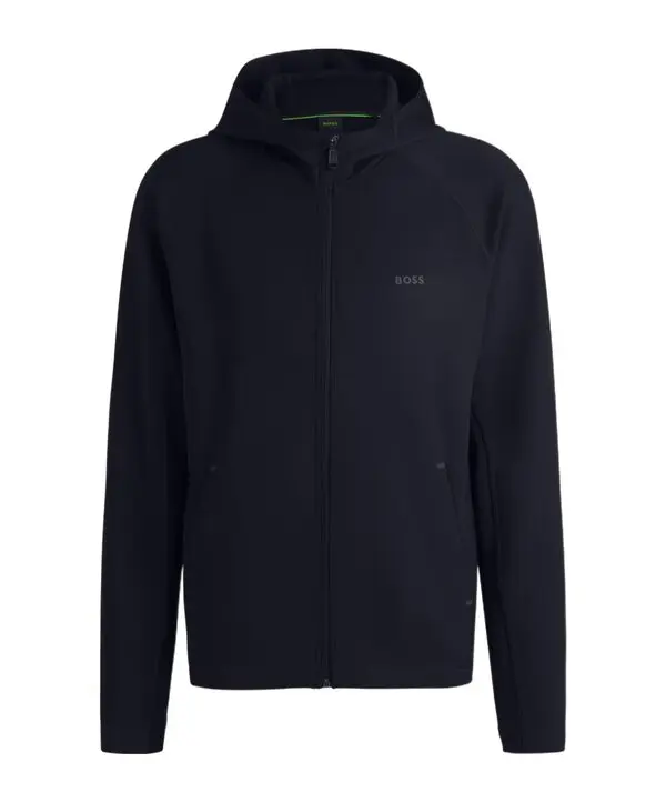 Hugo Boss Sicon Active Green Moisture-wicking Tracksuit Top