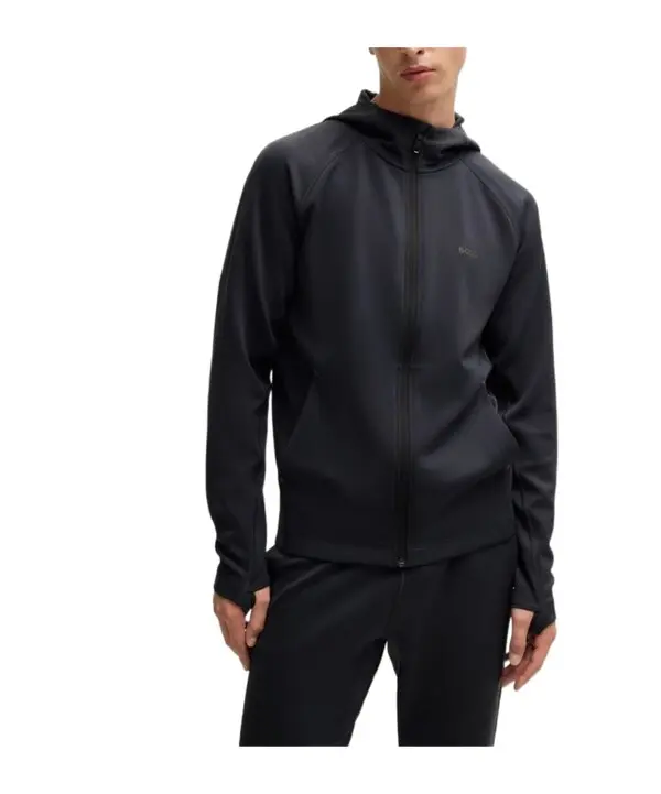 Hugo Boss Sicon Active Green Moisture-wicking Tracksuit Top