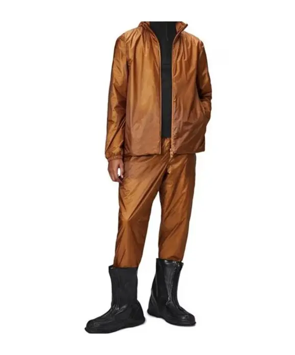 Rains Zipper Hooded Cotton Jacket