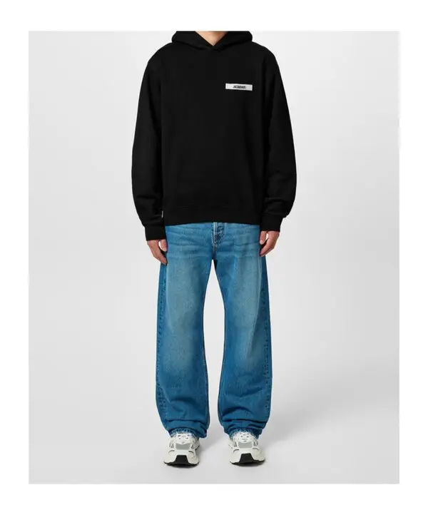 Jacquemus Long Sleeve Sweatshirt - Black