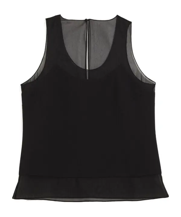 Michael Kors Mesh Layered Sleeveless Top