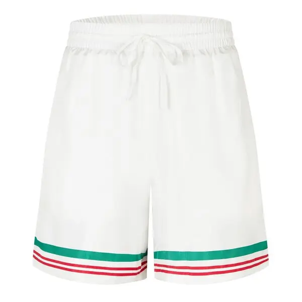 Casablanca Wide-leg Shorts With Graphic Pattern