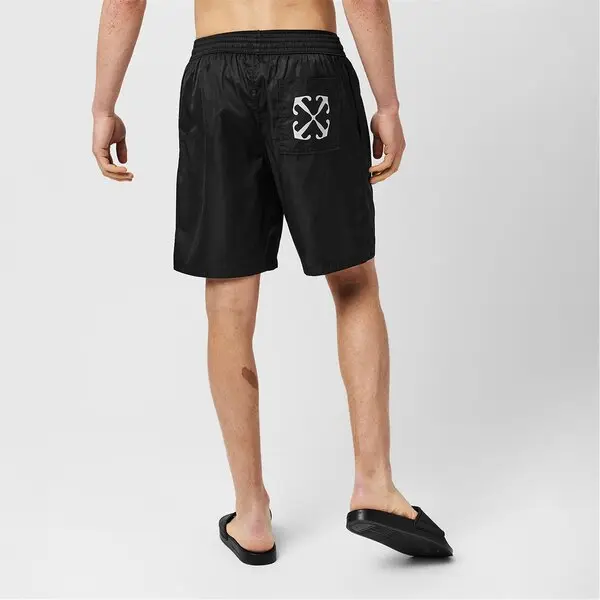 Off-White Logo Swim Trunks