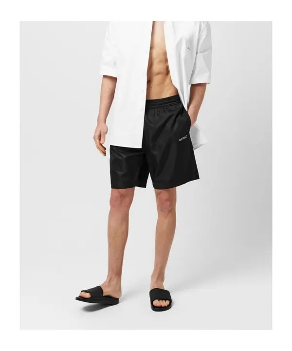 Off-White Logo Swim Trunks