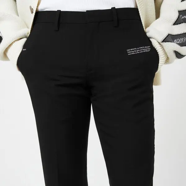 Off-White Slim-fit Cropped Pants