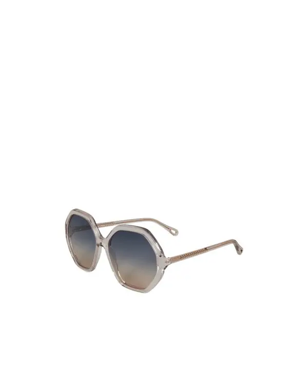 Chloé Geometric Frame Sunglasses