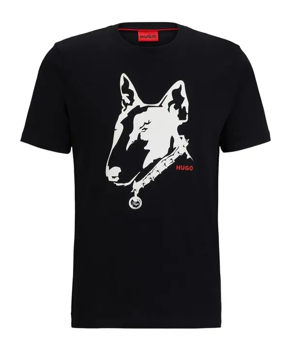 Hugo Boss Printed Crew-neck T-shirt - Black