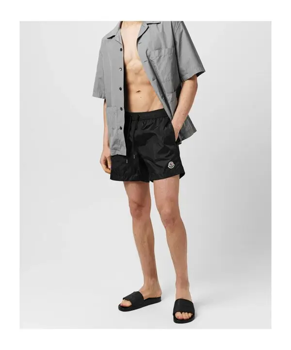 Moncler Logo Swim Trunks
