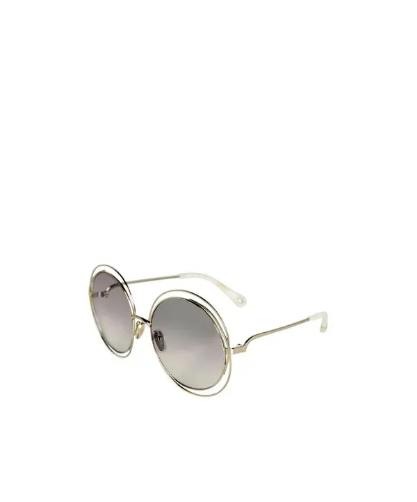 Chloé Round Frame Sunglasses - Nude