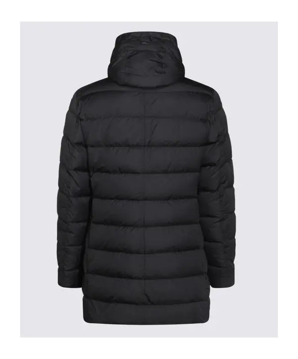 Herno Hooded Long-sleeved Cotton Jacket