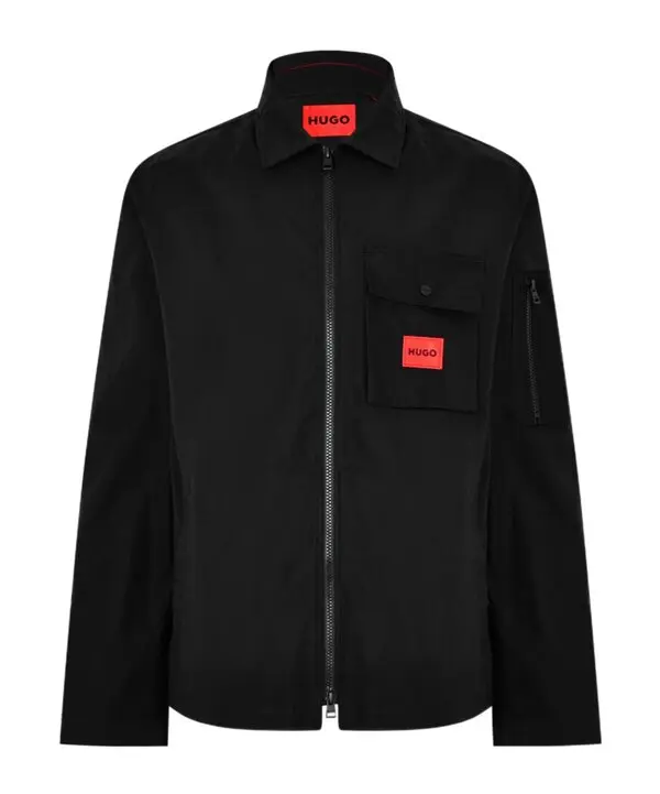 Hugo Boss Hugo Emmond Cotton Long Sleeve Zip Overshirt