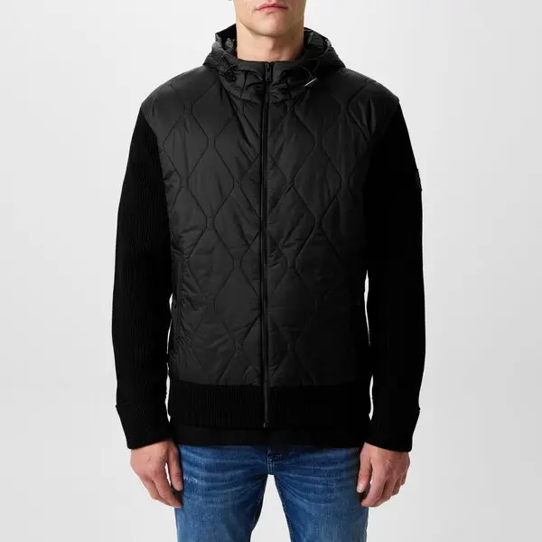 Hugo Boss Color-blocked Hooded Jacket
