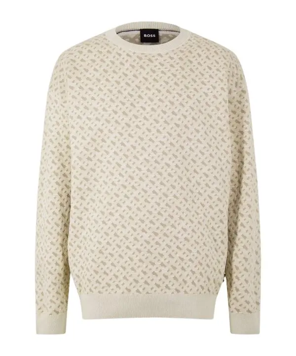 Hugo Boss Cjimino Crew Neck Cotton Knitted Top