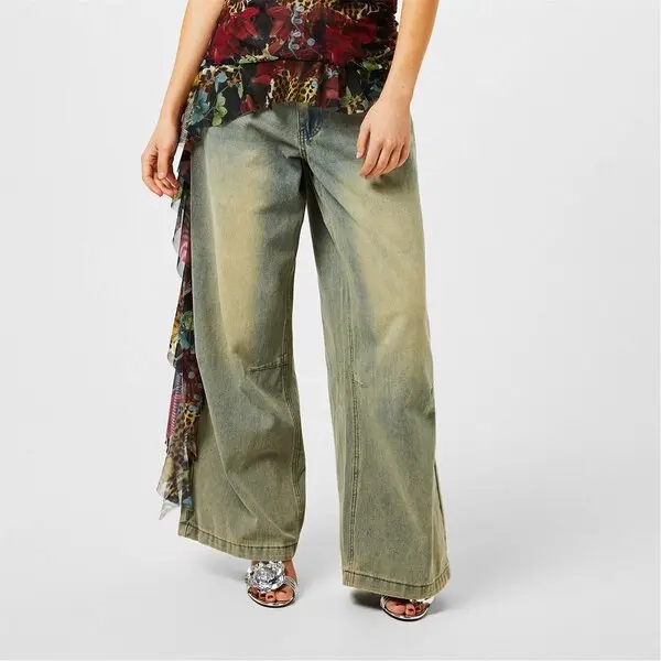 JADED LONDON Colusses Wide Leg Jeans