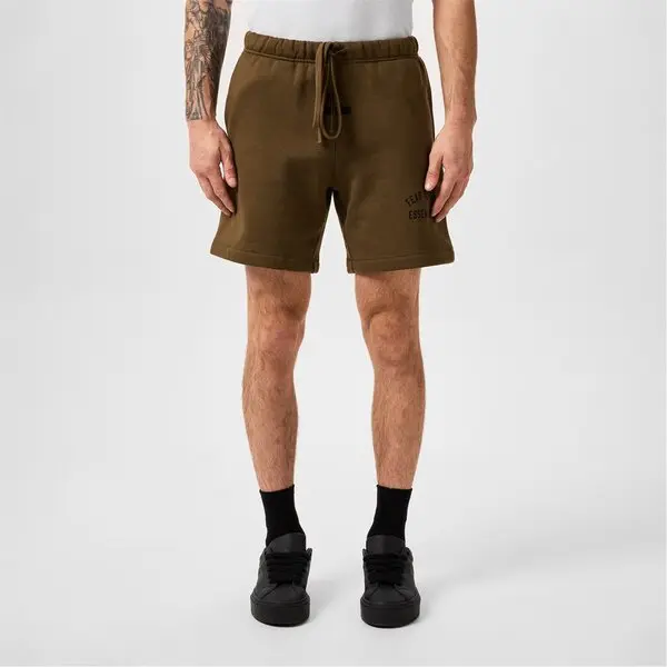 Fear Of God Logo Print Drawstring Shorts