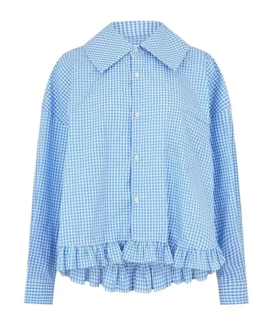 Comme Des Garçons Plaid Shirt - Blue/white