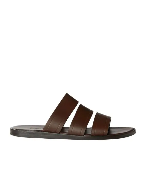 Loro Piana Naha Slip-on Sandals - Brown