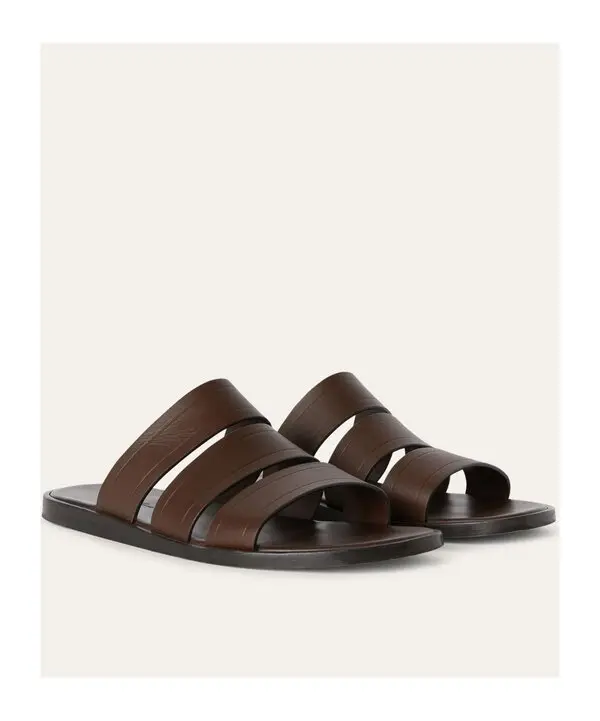 Loro Piana Naha Slip-on Sandals - Brown