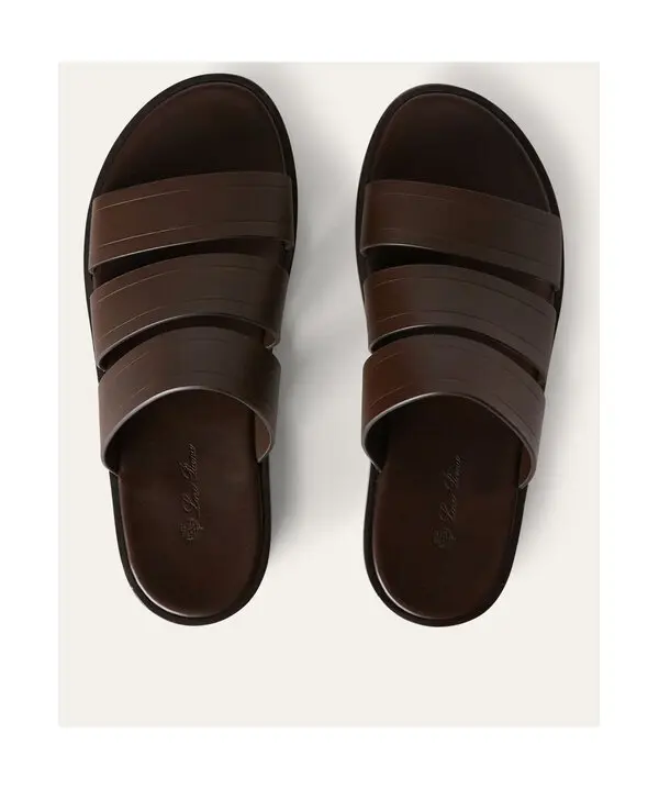 Loro Piana Naha Slip-on Sandals - Brown