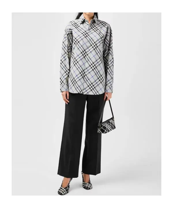 Burberry Plaid Long-sleeve Shirt