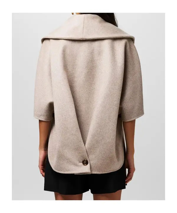 Max Mara Shawl Collar Cape