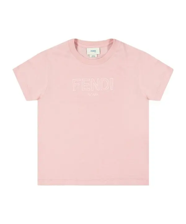 Fendi Embroidered Logo T-shirt