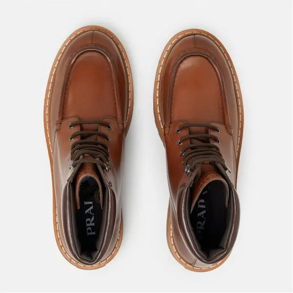 Prada Lace-up Ankle Boots