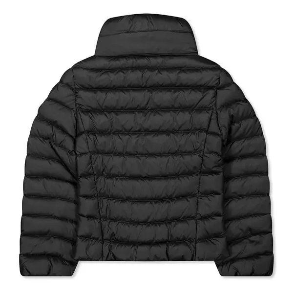 Moncler Quilted Zip-up Cotton Coat - Black