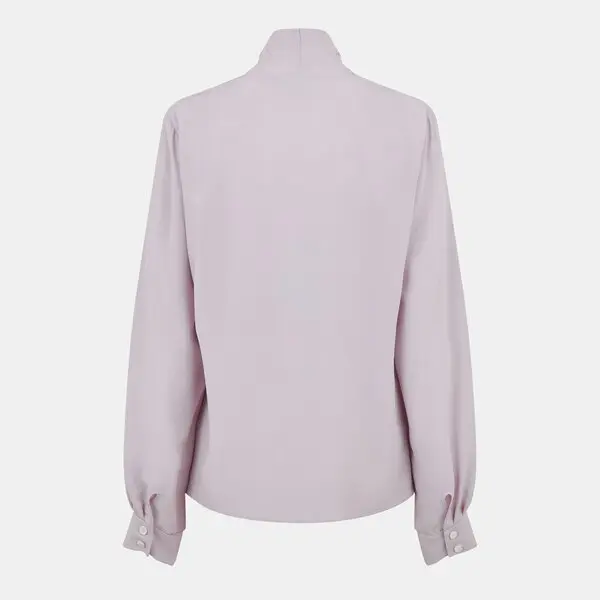 Prada Long Sleeve Shirt With Pussy Bow