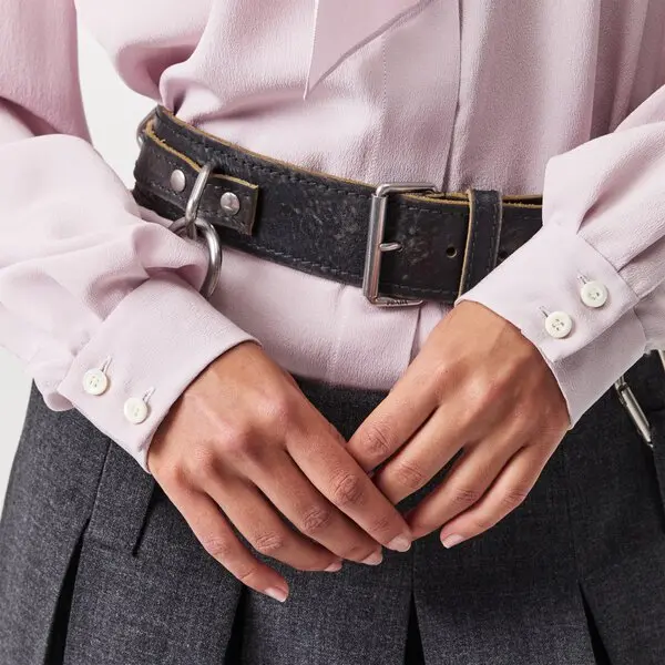 Prada Long Sleeve Shirt With Pussy Bow