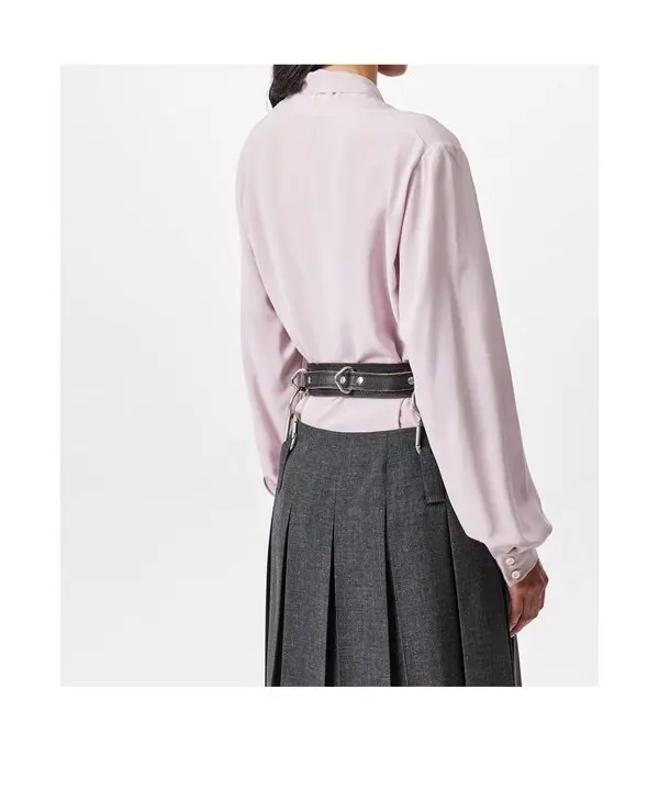 Prada Long Sleeve Shirt With Pussy Bow