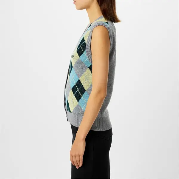 Prada Sleeveless Knitted Cardigan