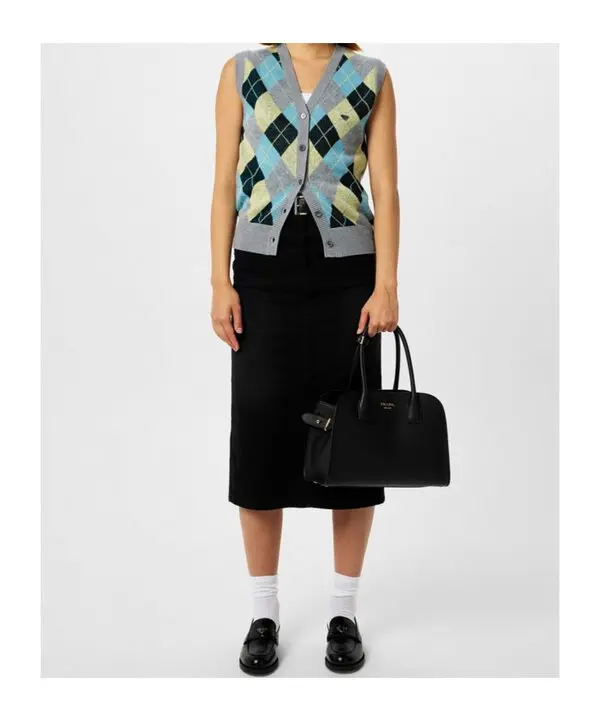 Prada Sleeveless Knitted Cardigan