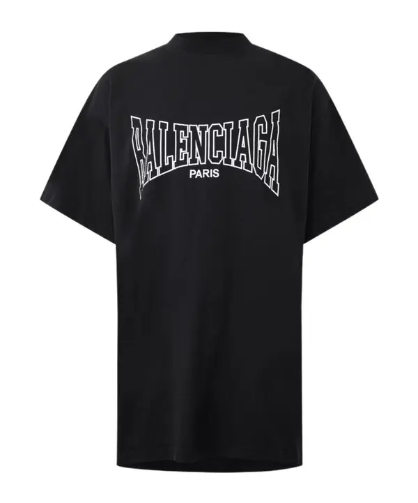 Balenciaga Logo Short-sleeved T-shirt - Black