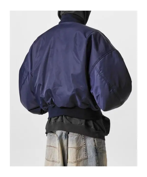 Balenciaga Zipper Long Sleeve Cotton Coat